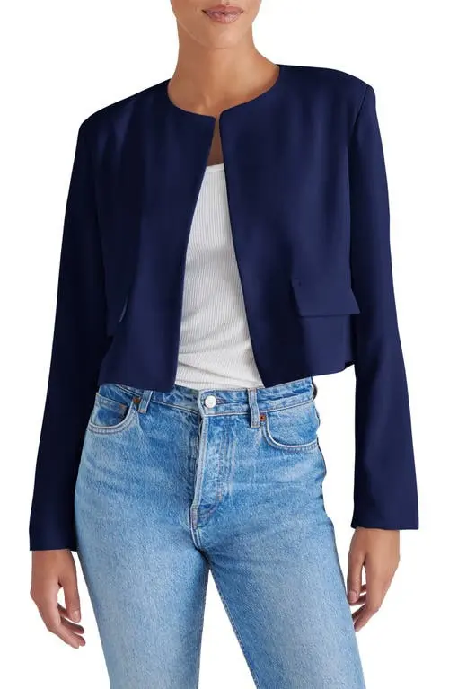Steve Madden Serene Crop Blazer - Marine