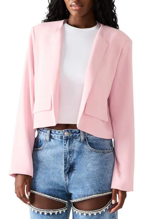 Steve Madden Serene Crop Blazer - Powder Pink