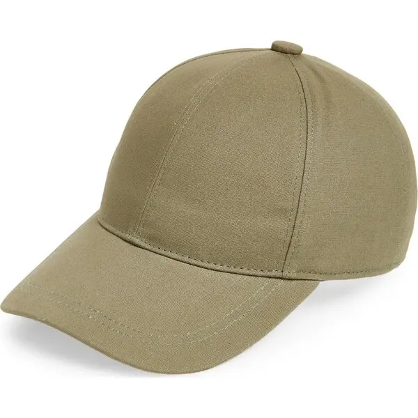 Nordstrom Canvas Baseball Cap - Olive