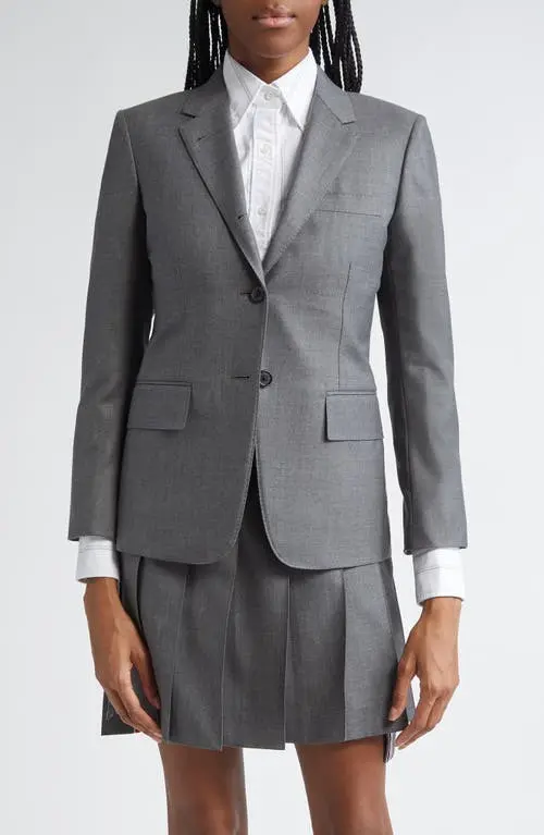 Thom Browne Fit 1 Wool Twill Blazer - Medium Grey