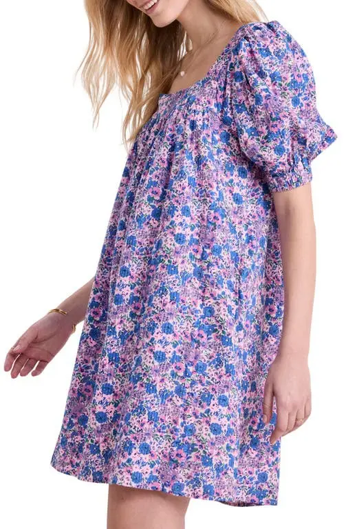 Vineyard Vines Puff Sleeve Seersucker Dress - Helen Floral Sm | Editorialist