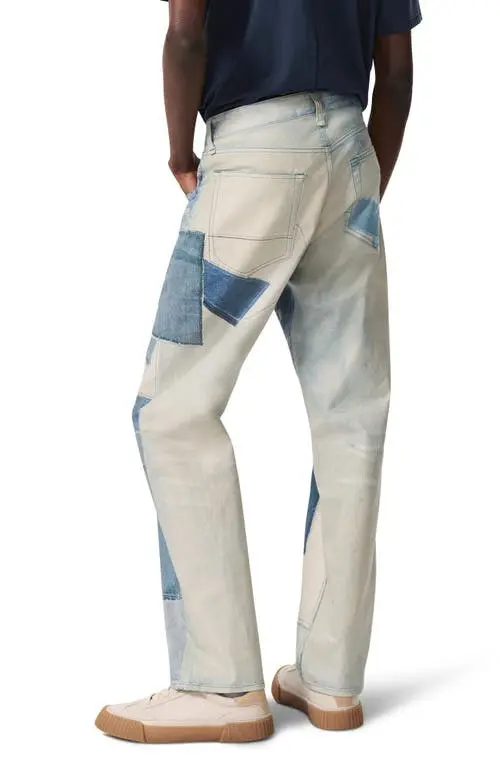 Rag & Bone Rb Miramar Fit 4 Canvas Straight-leg Jeans - Patchwork