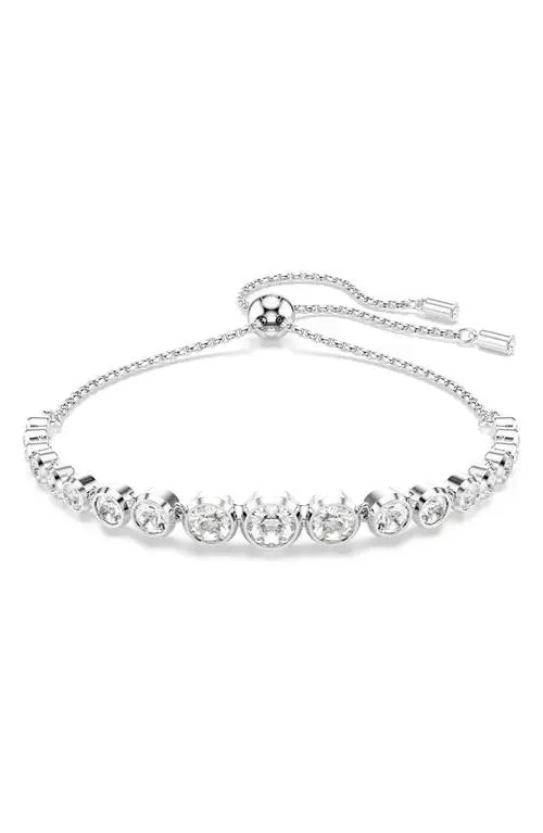 SWAROVSKI Imber Crystal Slider Bracelet - Crystal/ Silver