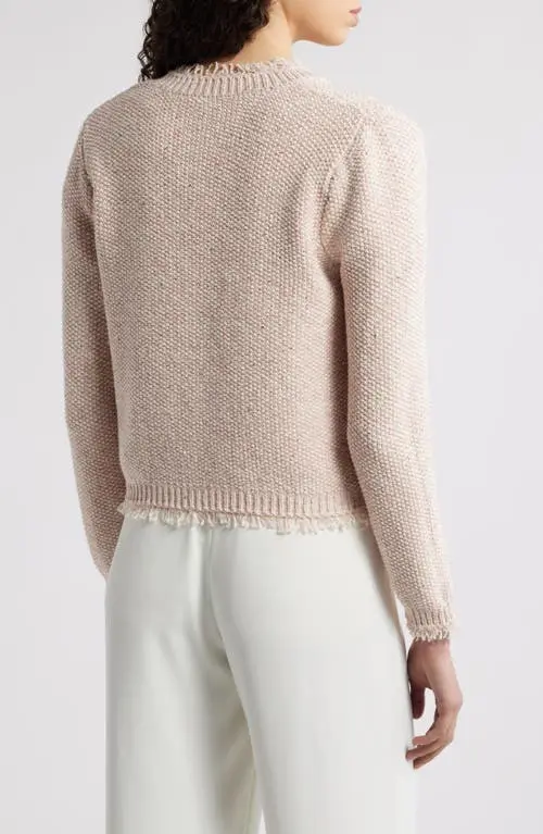 Kobi Halperin Marled Sequin Cardigan - Light Pink Multi