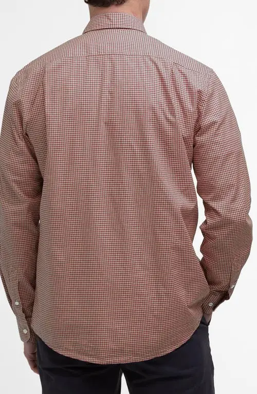 Barbour Finwell Tailored Fit Gingham Button-down Shirt - Rust