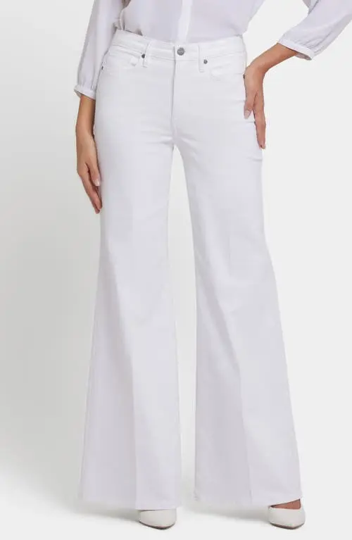 NYDJ Mia Palazzo High-waist Flare Jeans - Optic White