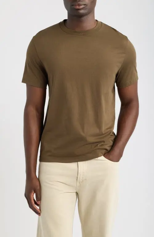 FRAME Short Sleeve Light Cotton Tee - Deep Olive