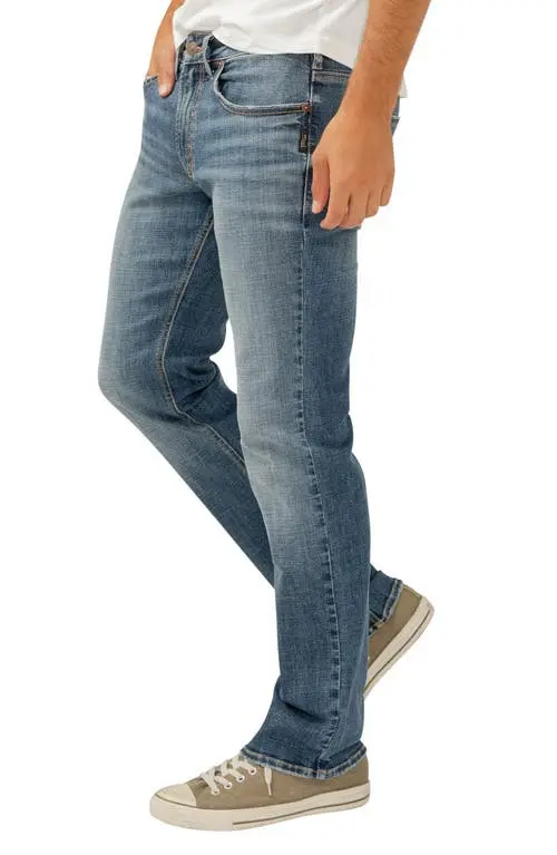 SILVER JEANS CO. Allan Slim Straight Leg Stretch Jeans