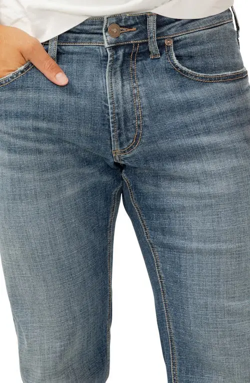 SILVER JEANS CO. Allan Slim Straight Leg Stretch Jeans