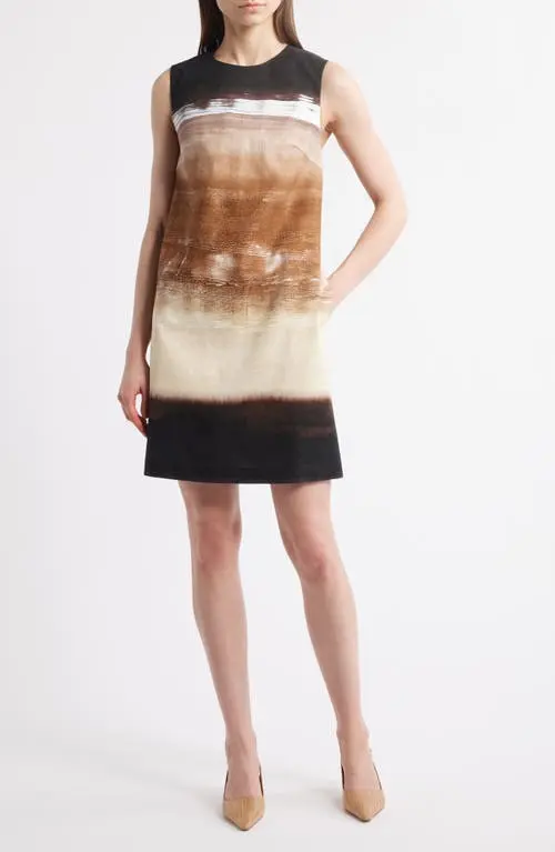Kobi Halperin Ombré Colorblock Cotton Dress - Natural Multi