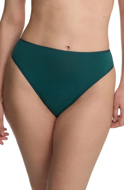 Natori Bliss Bare Cotton High Cut Briefs - Elm