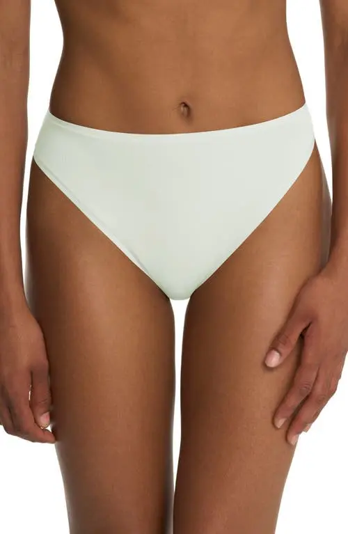 Natori Bliss Bare Cotton High Cut Briefs - Iced Mint