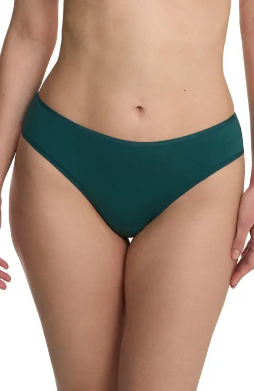 Natori Bliss Bare Stretch Cotton Thong - Elm