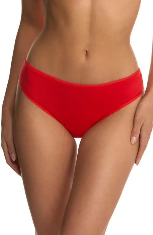 Natori Bliss Bare Stretch Cotton Thong - Paprika