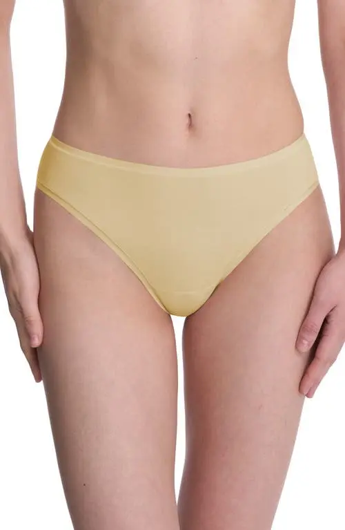Natori Bliss Bare Stretch Cotton Thong - Sunlight