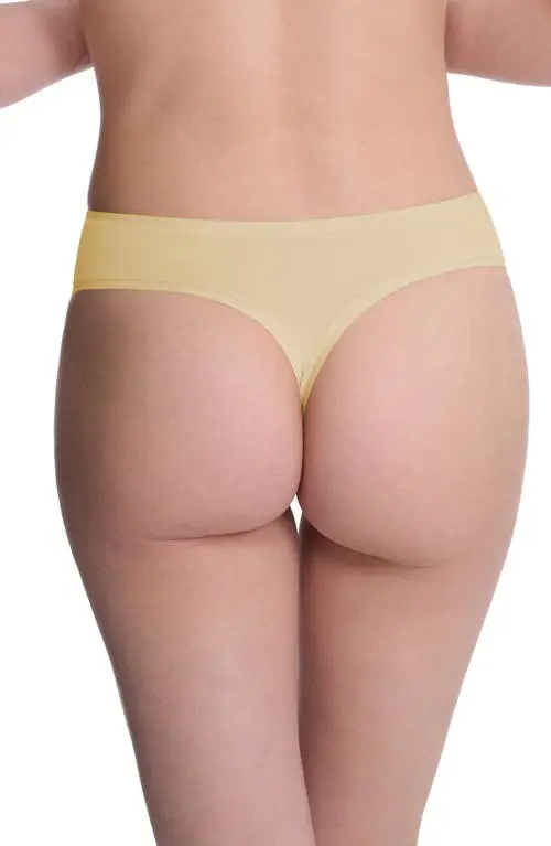 Natori Bliss Bare Stretch Cotton Thong - Sunlight