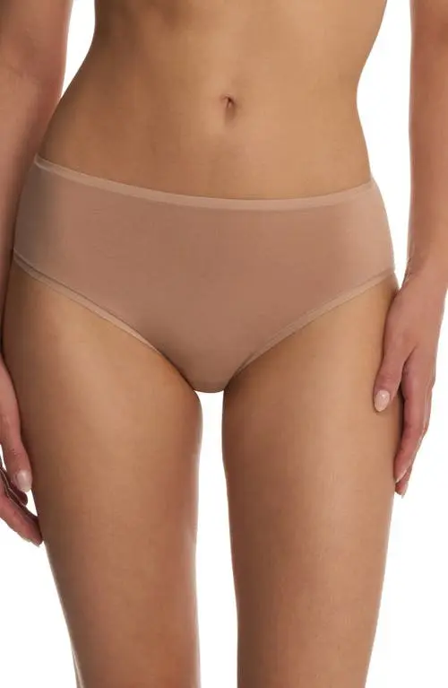 Natori Bliss Bare Cotton Hipster Briefs - Buff