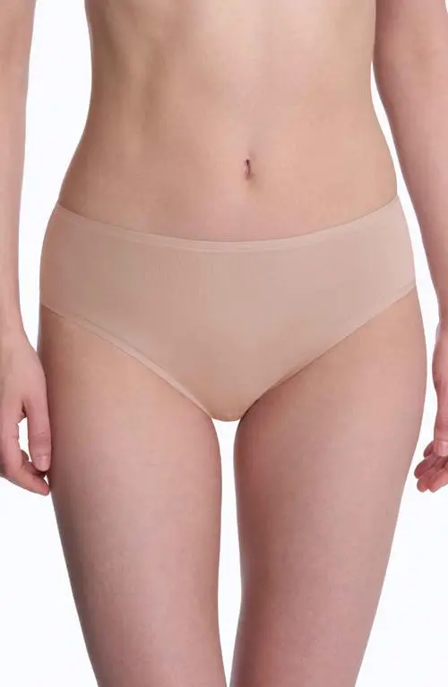 Natori Bliss Bare Cotton Hipster Briefs - Cafe
