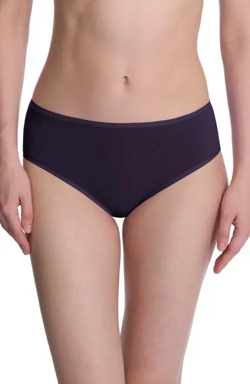 Natori Bliss Bare Cotton Hipster Briefs - Purple Dusk