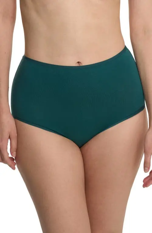 Natori Bliss Bare Cotton High Waist Briefs - Elm