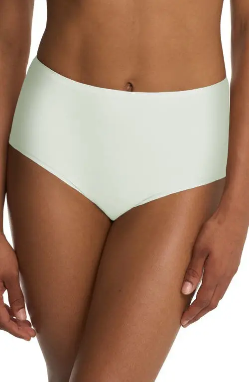 Natori Bliss Bare Cotton High Waist Briefs - Iced Mint
