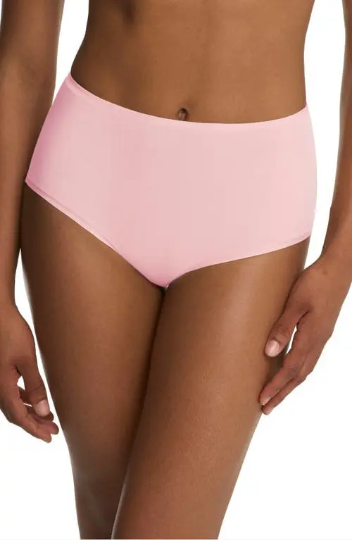Natori Bliss Bare Cotton High Waist Briefs - Perfect Pink