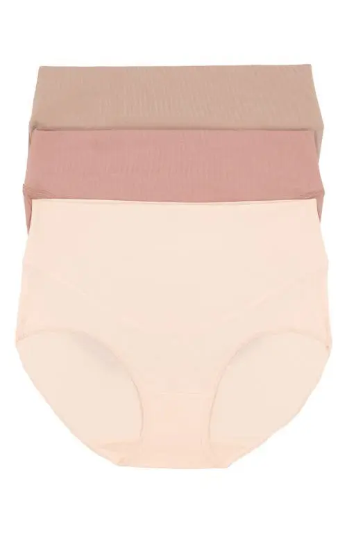 Felina 3-pack Stretch Cotton Control Briefs - Baked Clay