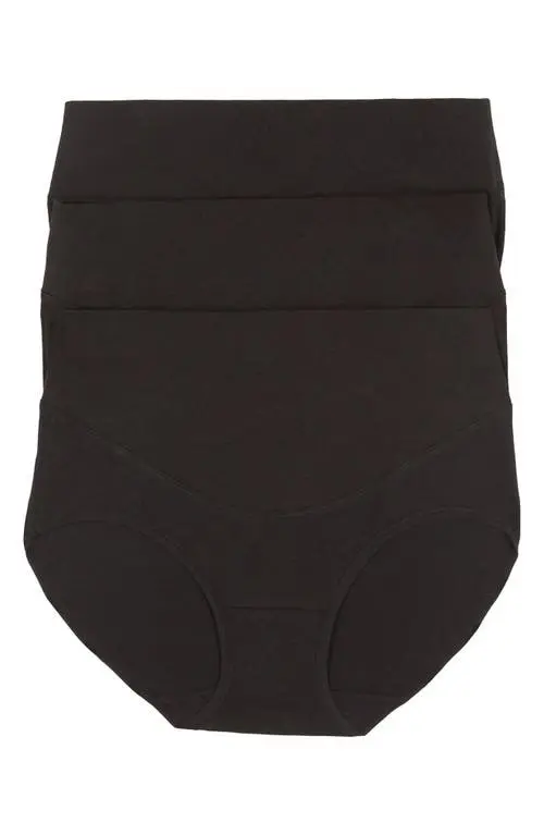 Felina 3-pack Stretch Cotton Control Briefs - Black