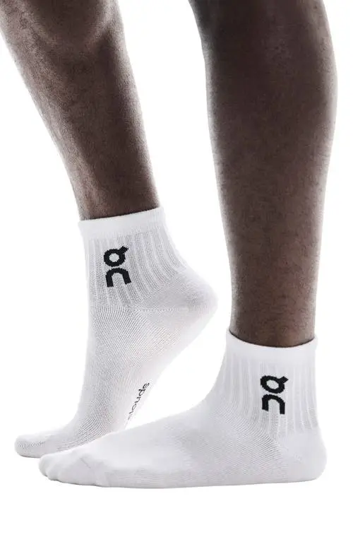 On Logo 3-pack Socks - White
