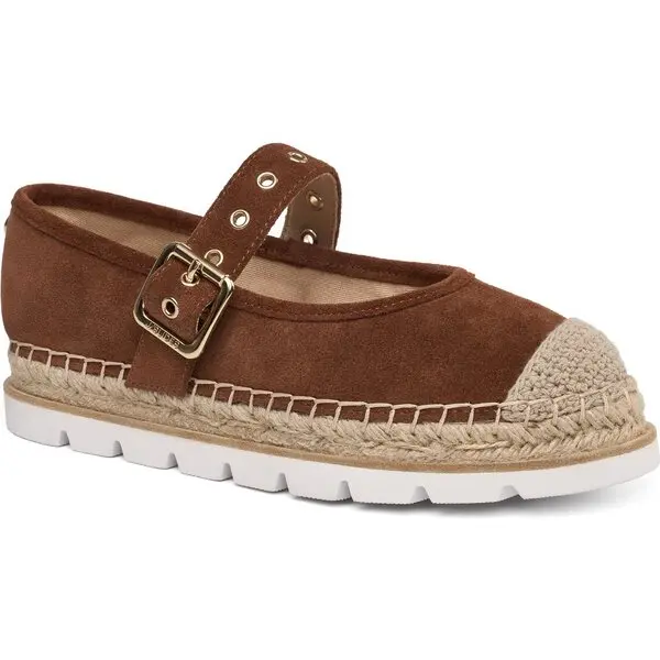 J/SLIDES NYC Beatrice Leather Espadrille - Tan
