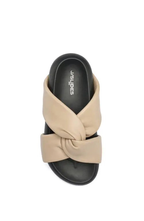 J/SLIDES NYC Calista Sandal - Camel
