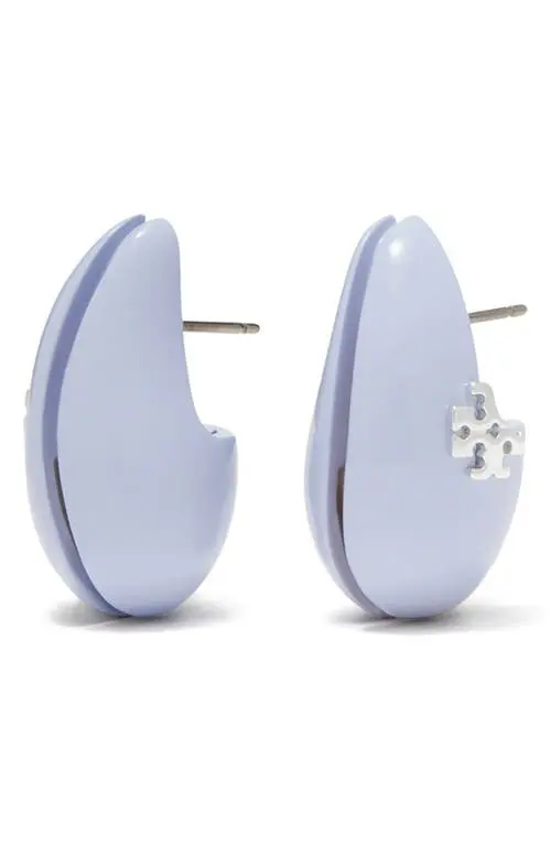 Tory Burch Wave Drop Earrings - Light Blue