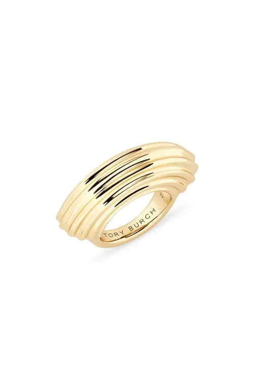 Tory Burch Ribbed Donut Ring