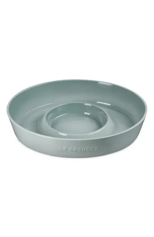 LE CREUSET Oval Stoneware Chip & Dip Platter - Sea Salt