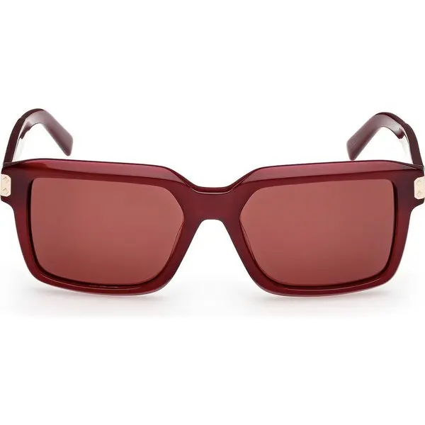 Mcm 54mm Polarized Square Sunglasses - Shiny Bordeaux / Bordeaux