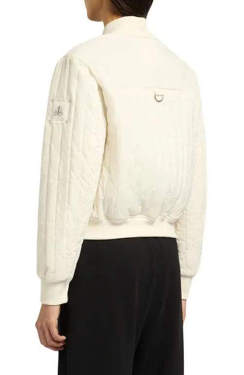 Moose Knuckles Fairhaven Quilted Ripstop Bomber Jacket