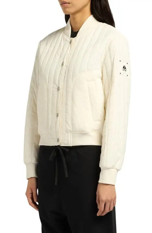 Moose Knuckles Fairhaven Quilted Ripstop Bomber Jacket