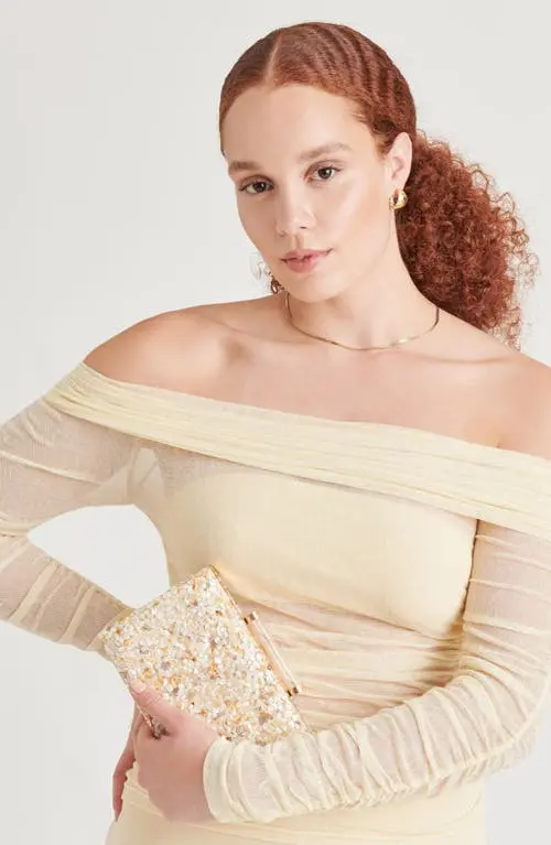Dolce Vita Rockee Pebble Encrusted Convertible Clutch