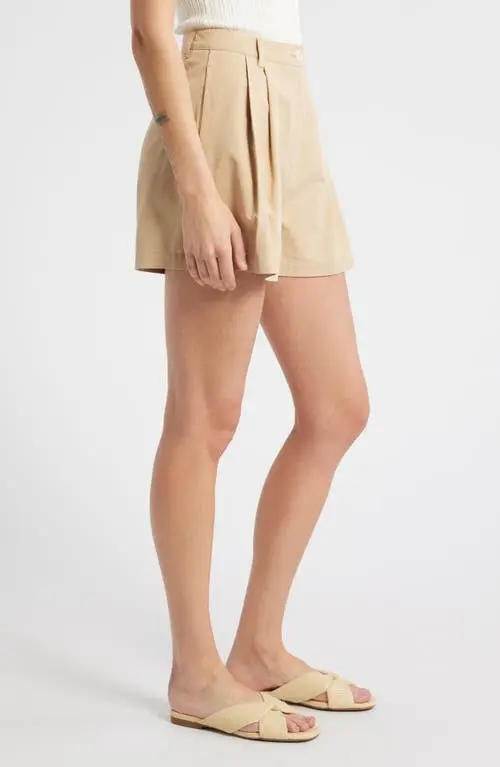 Solid & Striped The Oceane High-waisted Shorts - Khaki