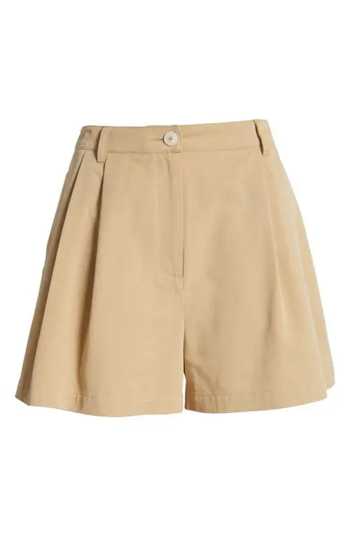 Solid & Striped The Oceane High-waisted Shorts - Khaki
