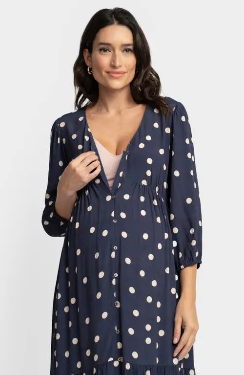 ribbon placement usmc dress blues alpha Blue Basic Square Neck Maternity Midi Dress Large main image 0