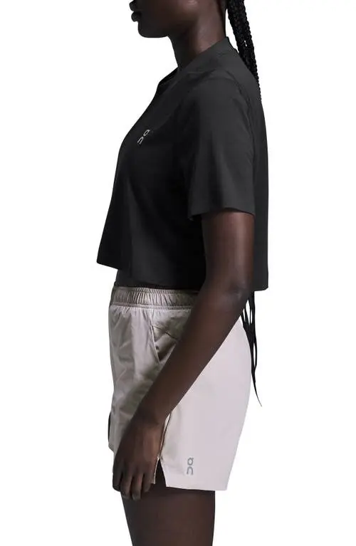 On Train-t Crop Top - Black