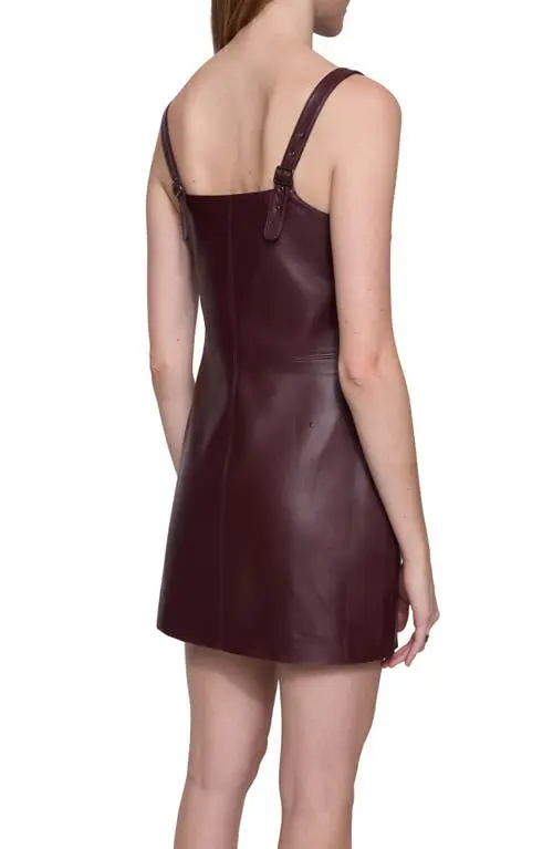 Rebecca Minkoff Harper Faux Leather Minidress