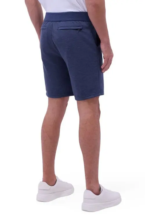 Bugatchi Soft Touch Knit Pintuck Shorts - Navy