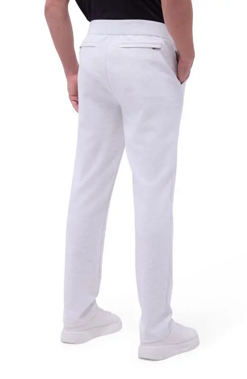 Bugatchi Soft Touch Knit Pintuck Pants - Chalk