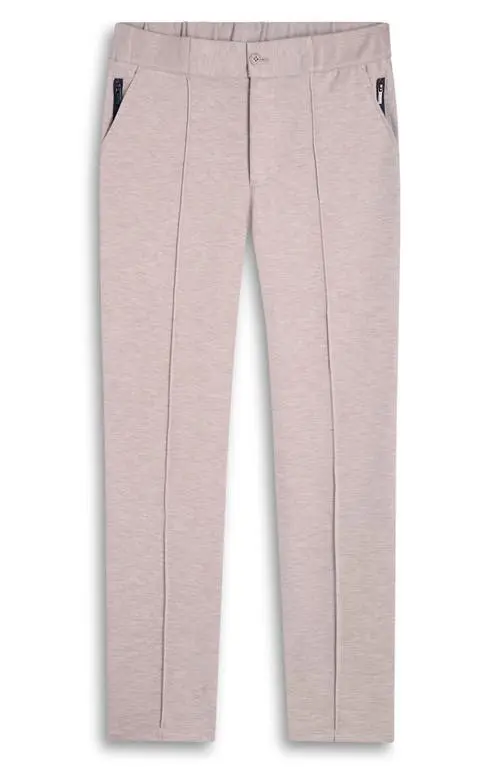 Bugatchi Soft Touch Knit Pintuck Pants - Sand