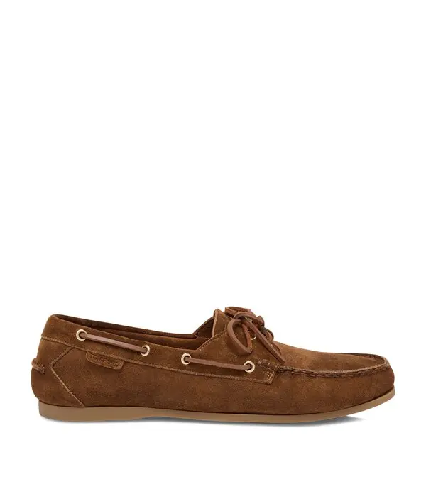 TOM FORD Nubuck Leather Boat Shoes