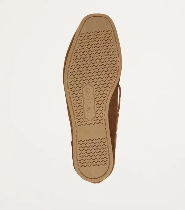 TOM FORD Nubuck Leather Boat Shoes