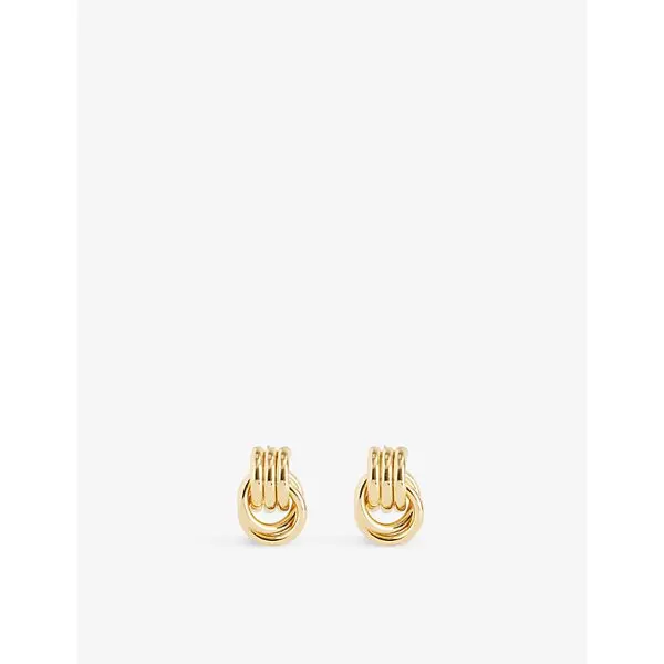 HEAVEN MAYHEM Knot Metal Earrings - Gold