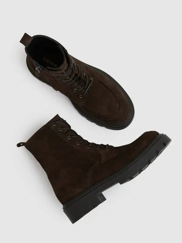 REISS Ellie Lace-up Boots